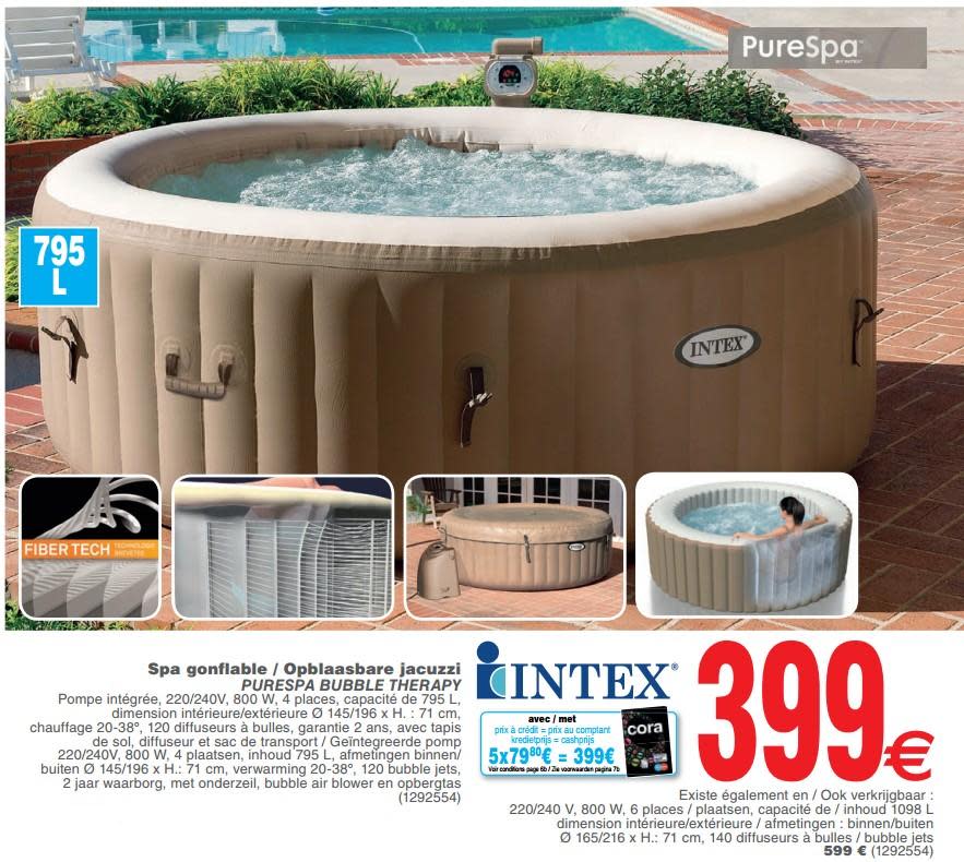 spa intex 4 places cora