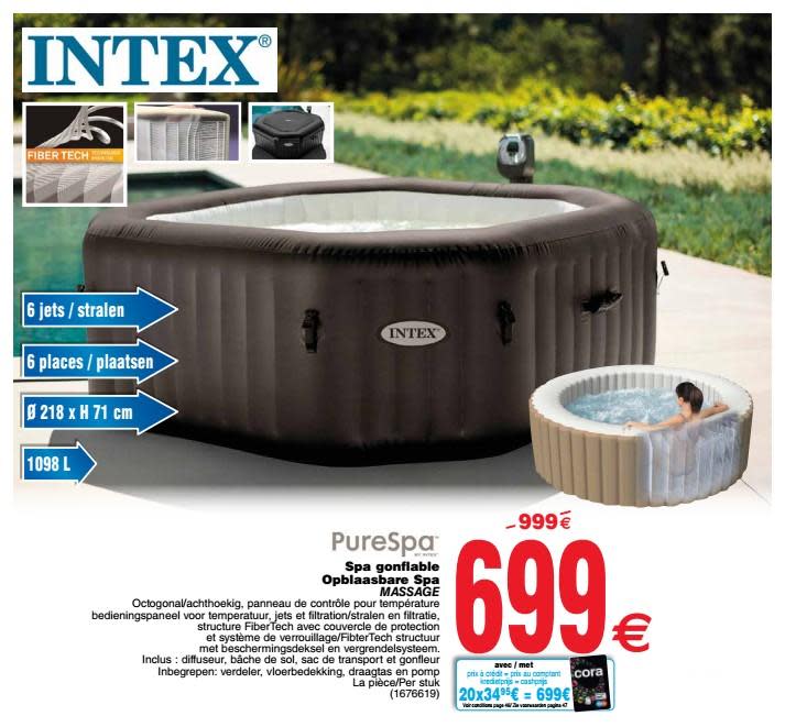 spa intex 4 places cora